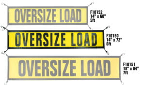 EZ Hook Oversize Load Sign 14″ X 72″ – Oversize Warning Products
